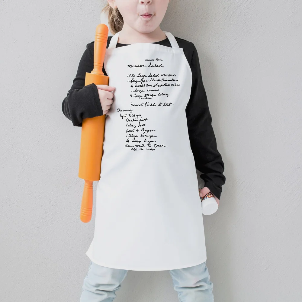 Recipe Aprons, For Adults & Kids!