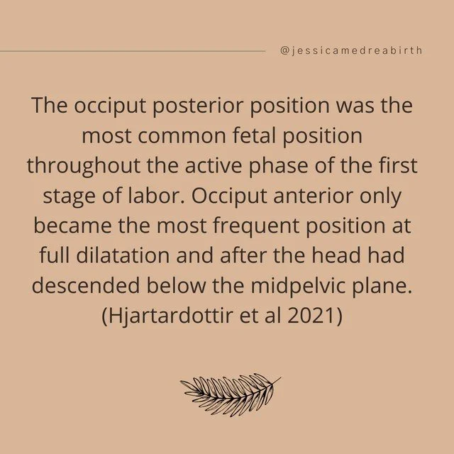 On OP Babies and "Optimal Fetal Positioning" — Jessica Medrea Birth