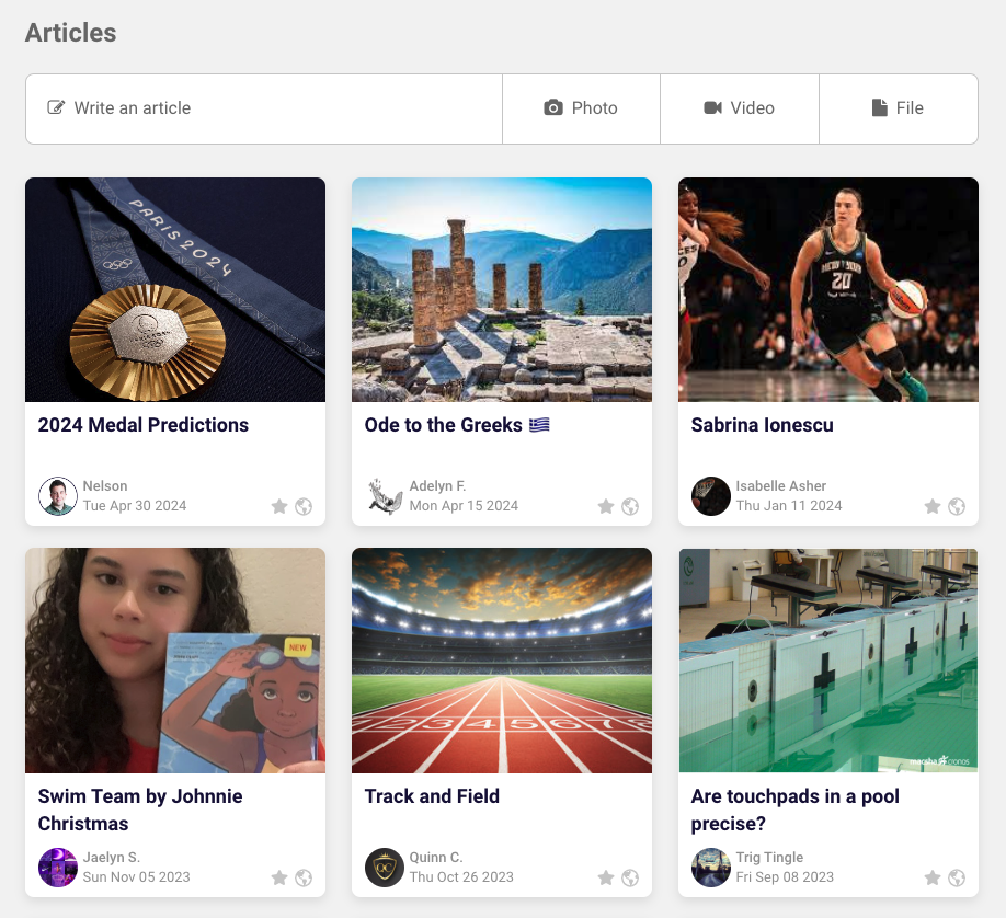 Olympic game for students and teachers — Fanschool