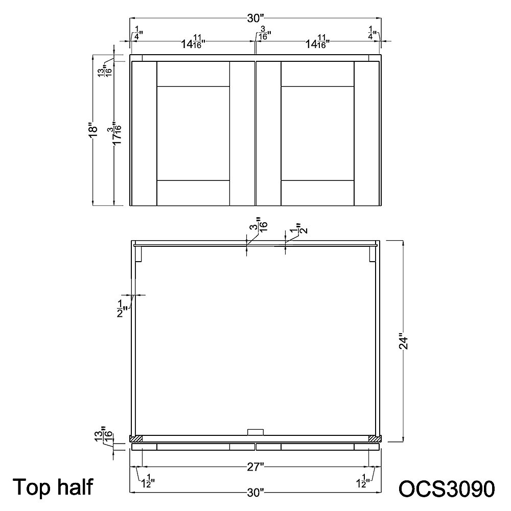 Kitchen Cabinet Line Drawings — CraftMark Cabinets