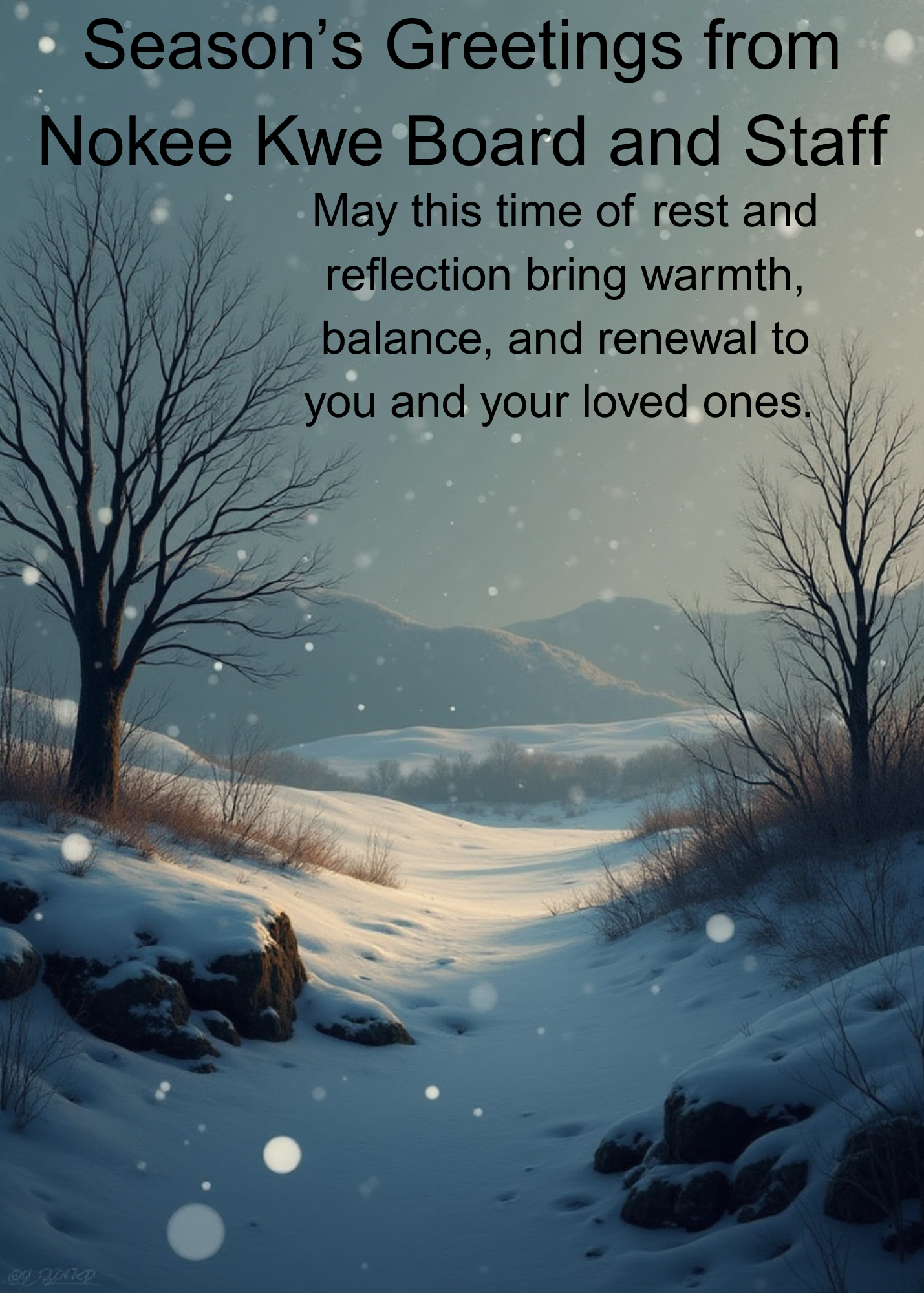 Happy Holidays! — Nokee Kwe - London Employment and Education Centre