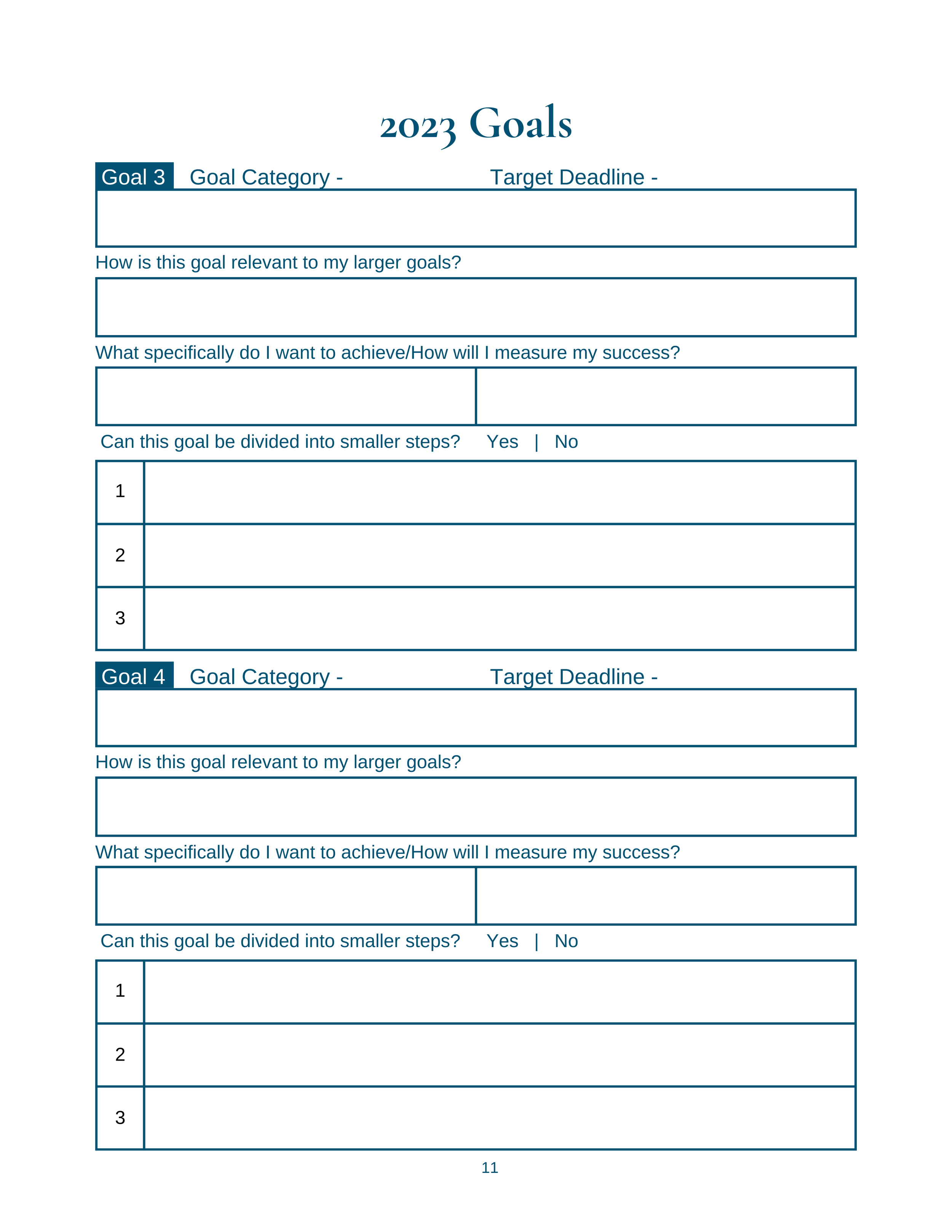 2024 Lynx Point Creative Goal Planner — Lynx Point Creative