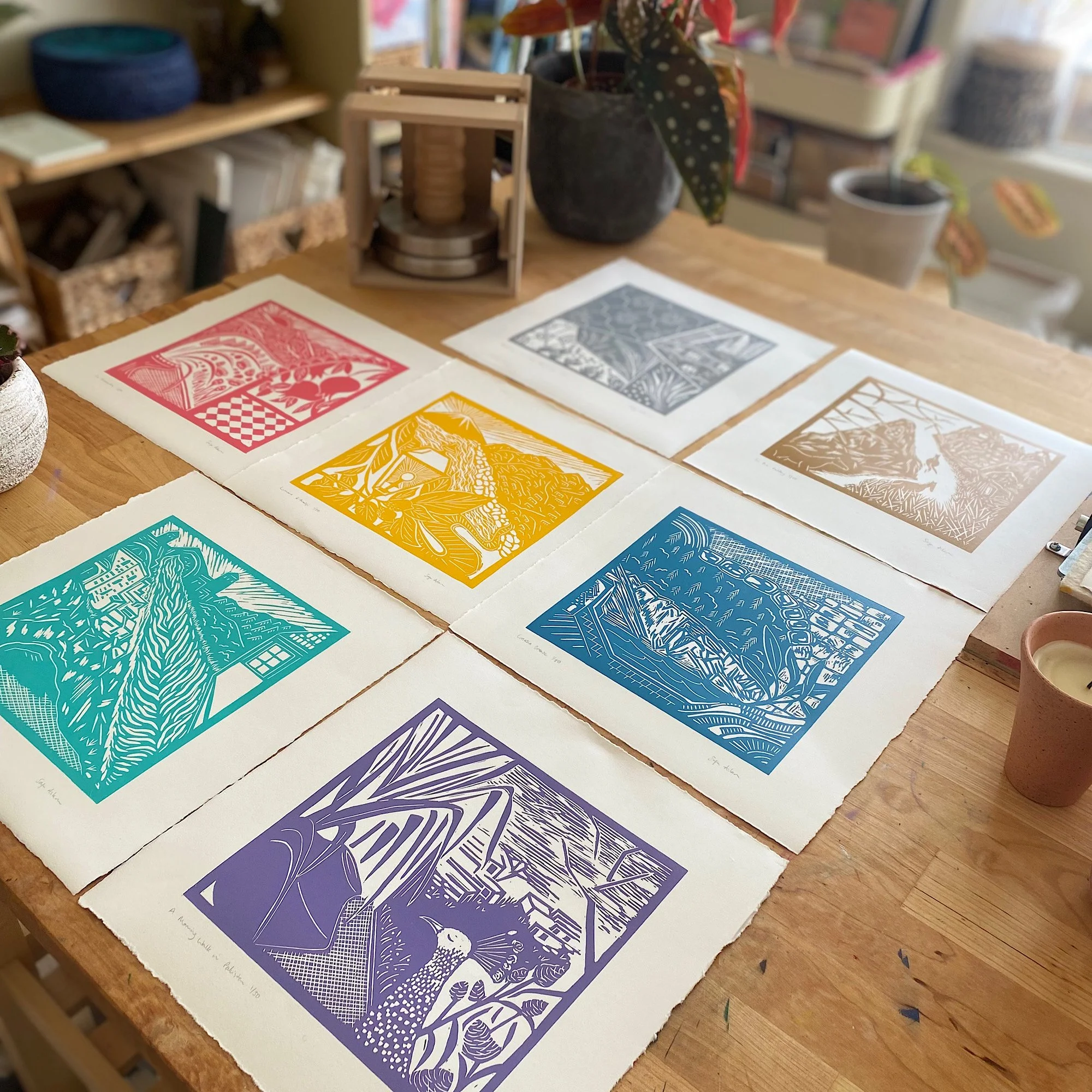 Safa Aslam Original Handmade Prints made in Bristol