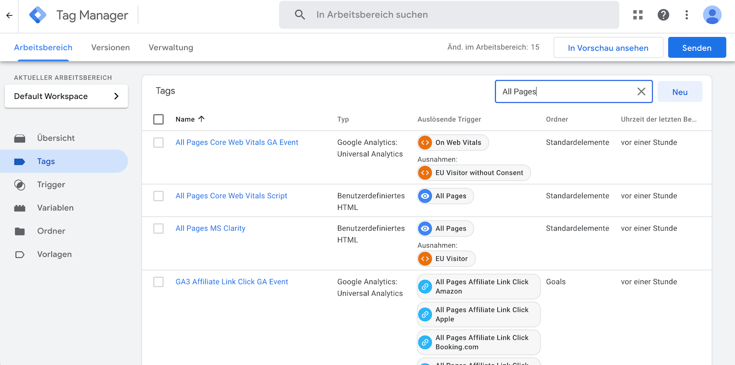 Eine Namenskonvention für den Google Tag Manager