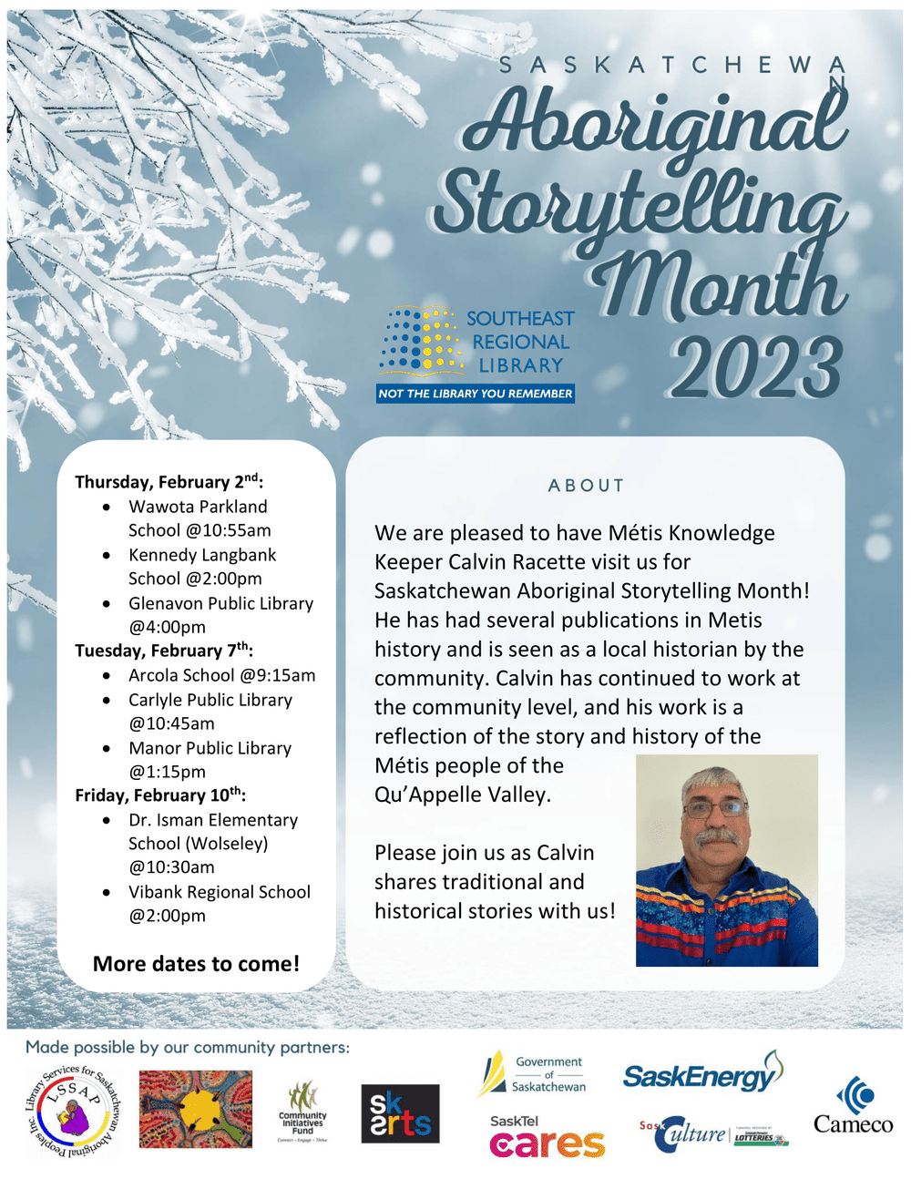 Calvin Racette — Library Services for Saskatchewan Aboriginal Peoples