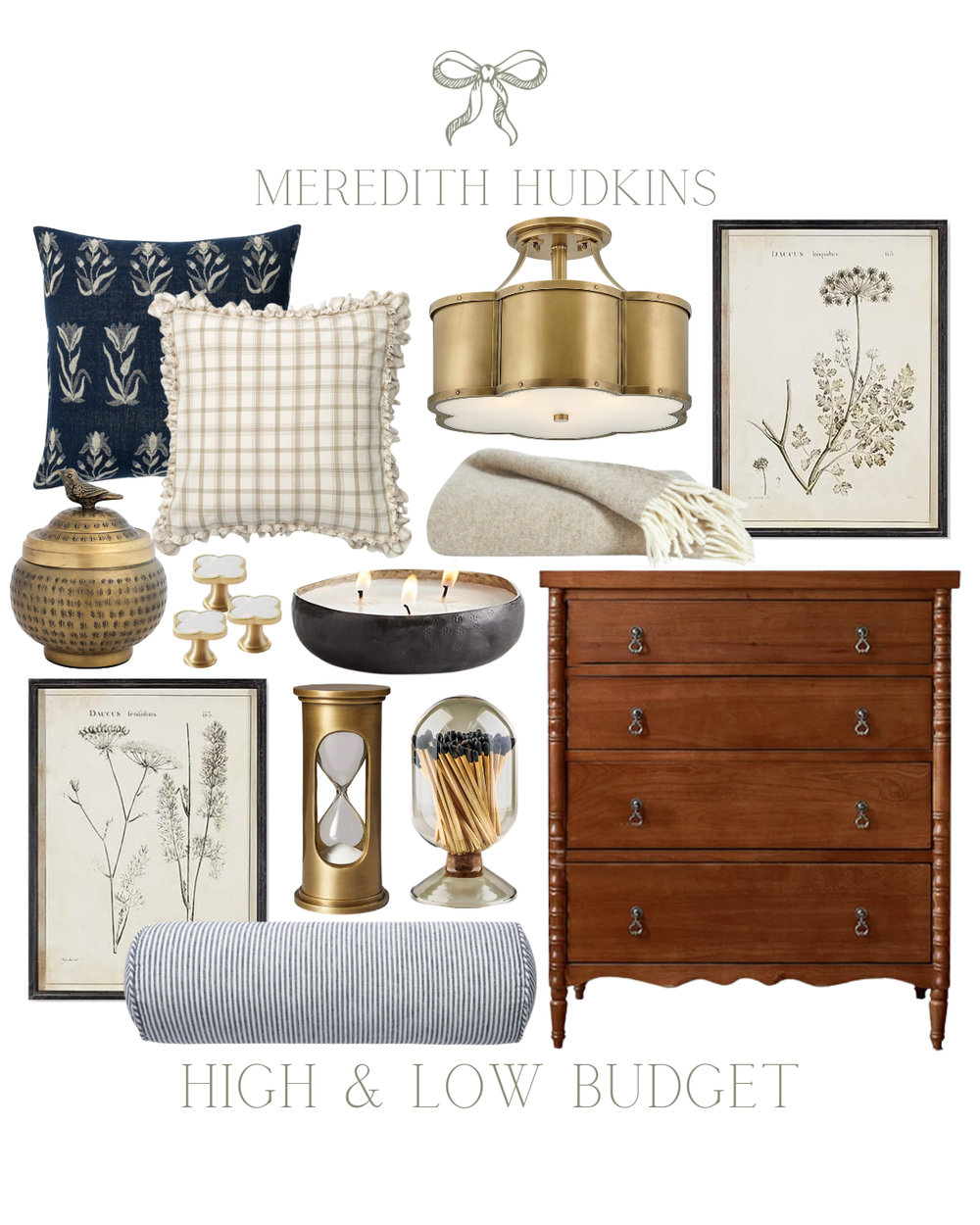 High And Low Budget: Home Decor — Meredith Hudkins