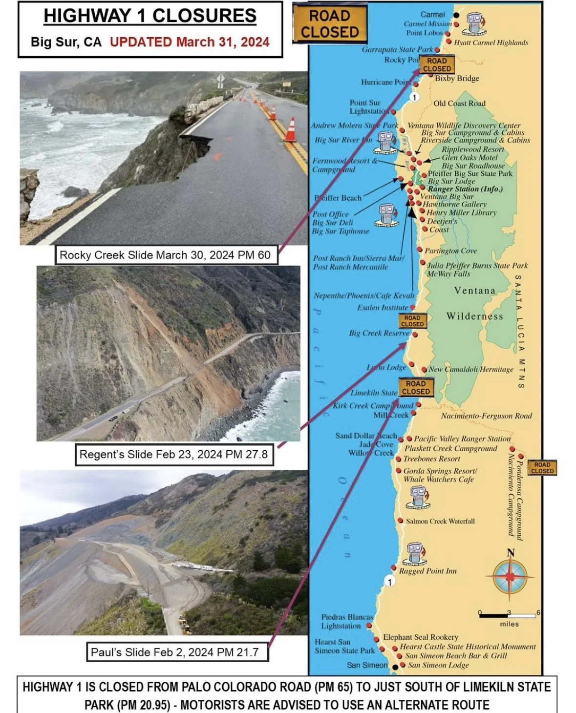 Road Conditions — BigSurCali.com