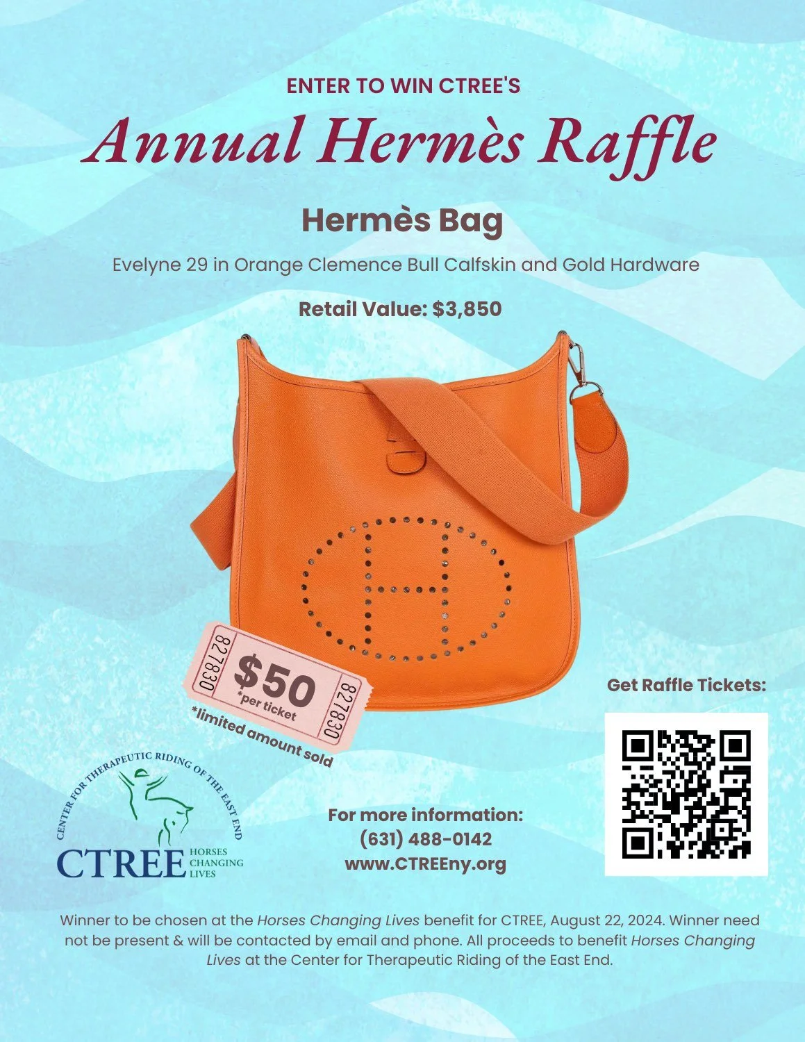 Enter to Win CTREE’s Annual Hermès Bag Raffle — Center for Therapeutic ...