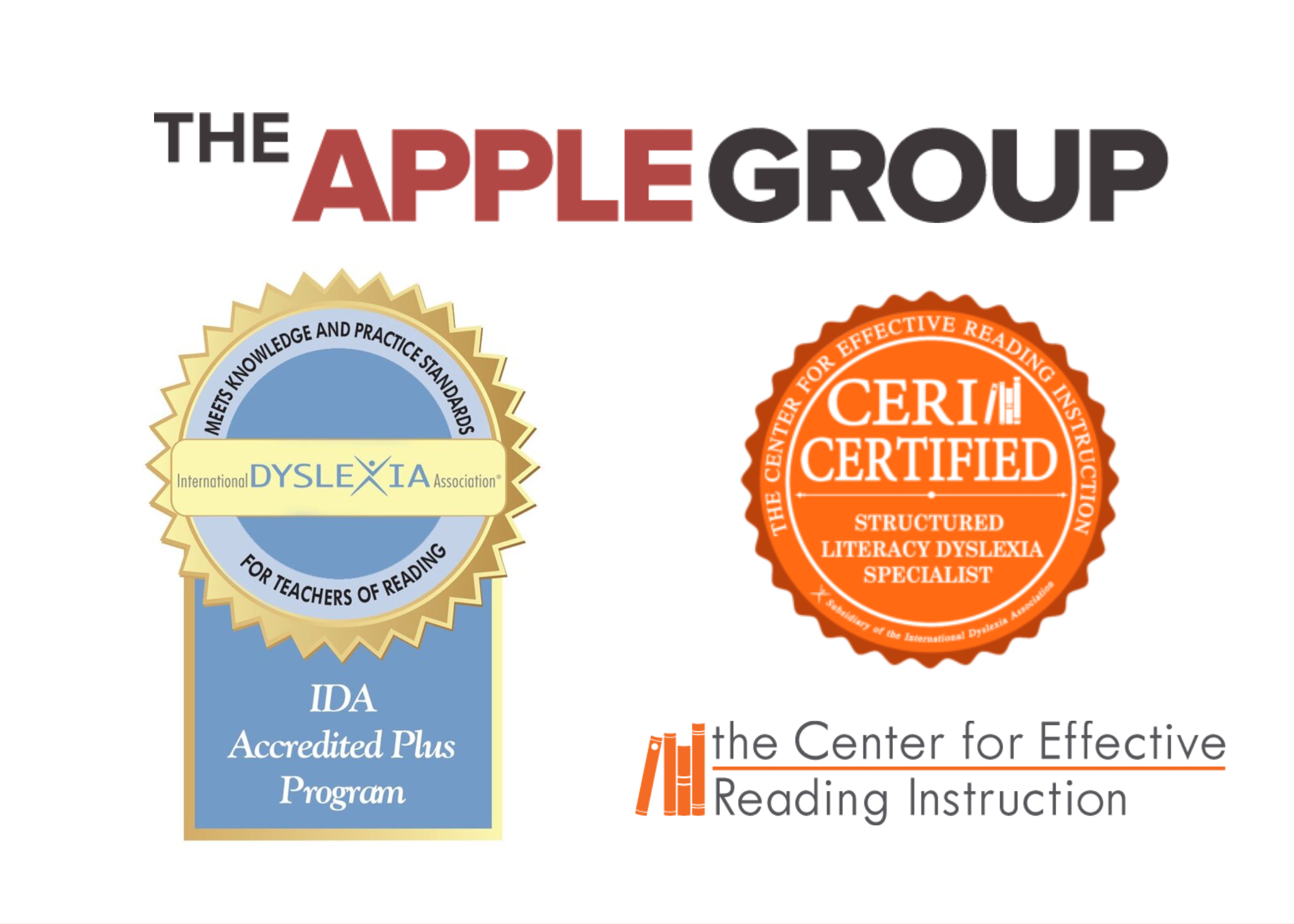 Accreditations - IDA, CERI, & ADE - The Science of Reading — The APPLE ...