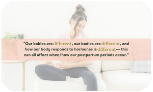 Postpartum Periods, Breastfeeding & Pregnancy | Karing for Postpartum