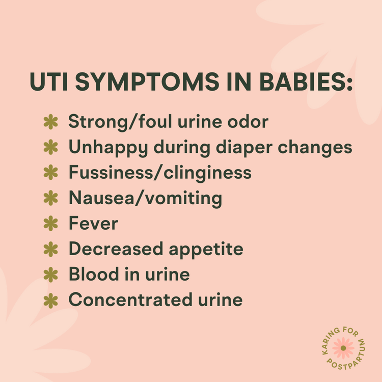 How to Know if Your Baby has a UTI | Karing for Postpartum