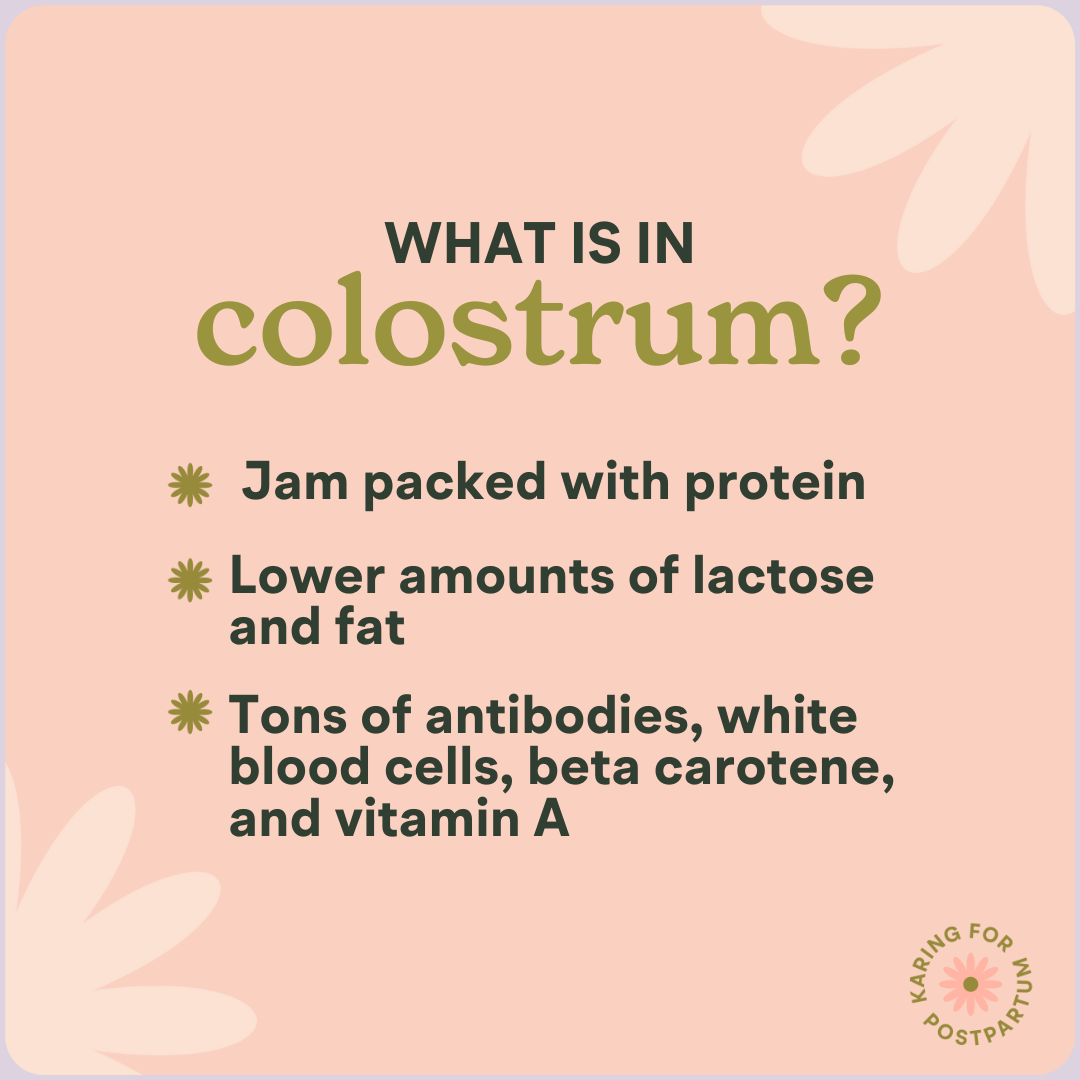 All About Colostrum | Karing for Postpartum