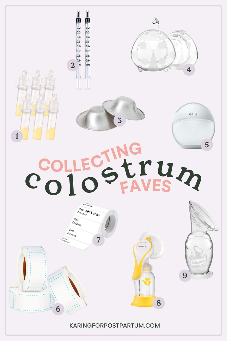 Collecting Colostrum Faves | Karing for Postpartum
