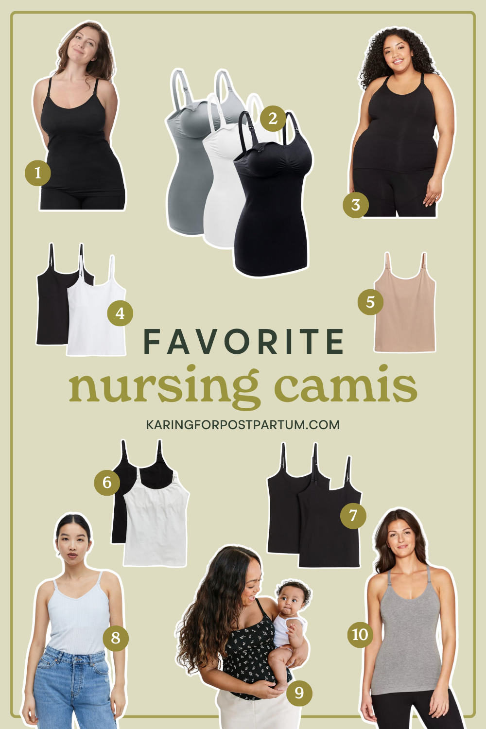 Favorite Nursing Camis | Karing for Postpartum