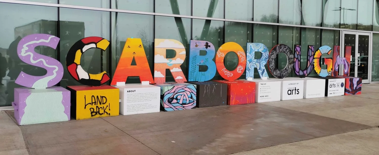 The Scarborough Sign is at the Pan Am Centre on the UTSC Campus ...