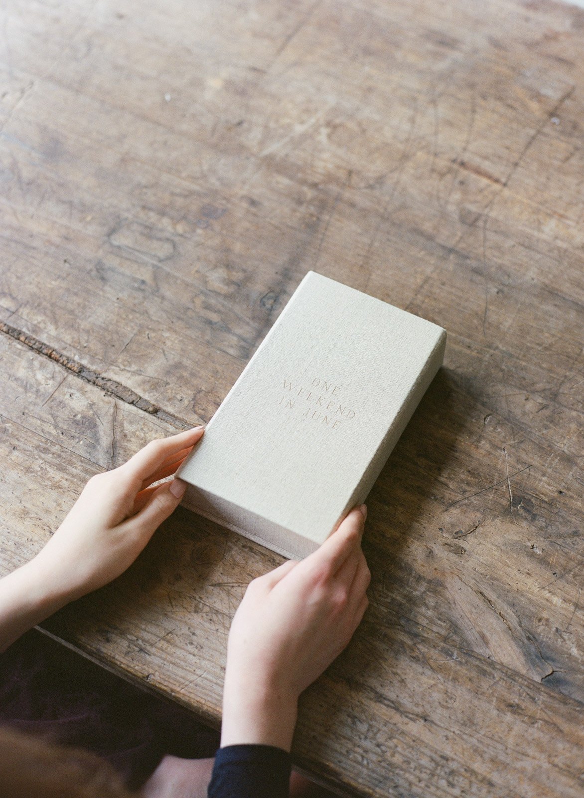 Premium linen print boxes — Atkins Lab