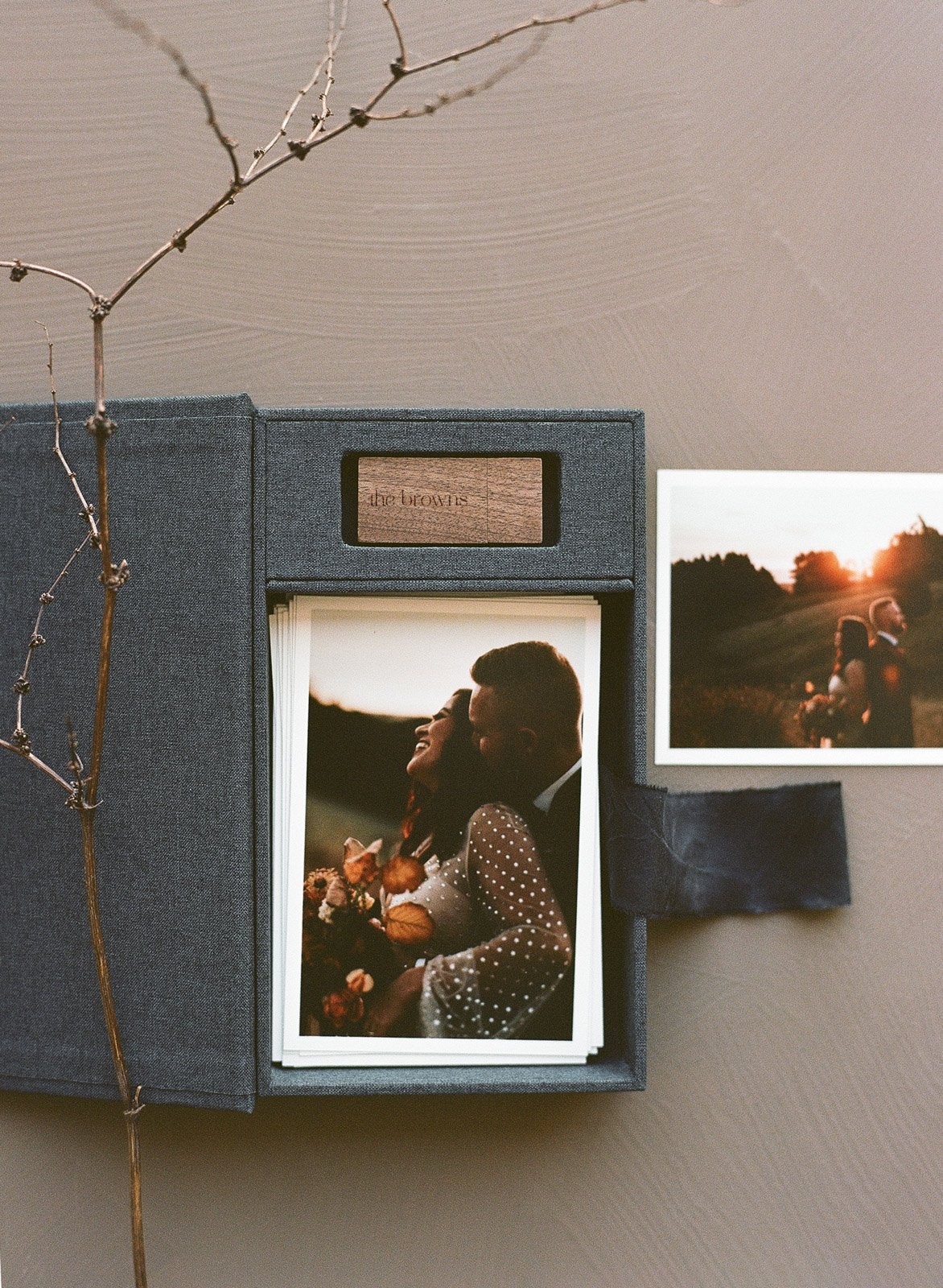 Premium linen print boxes — Atkins Lab