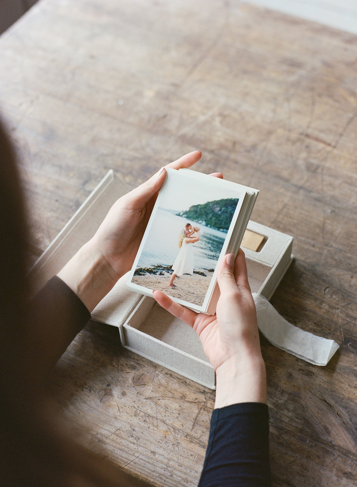 Premium linen print boxes — Atkins Lab