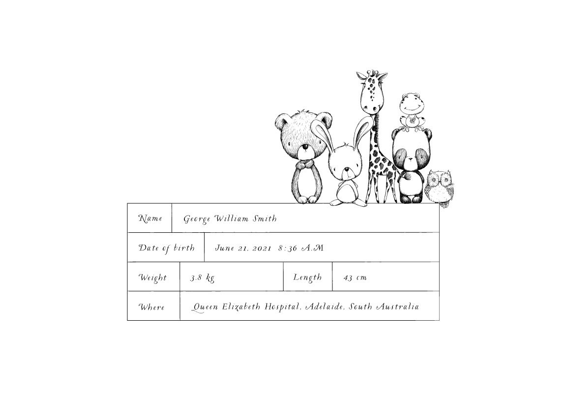 04-26 Zoo friends design for lay flat albums — Atkins Lab