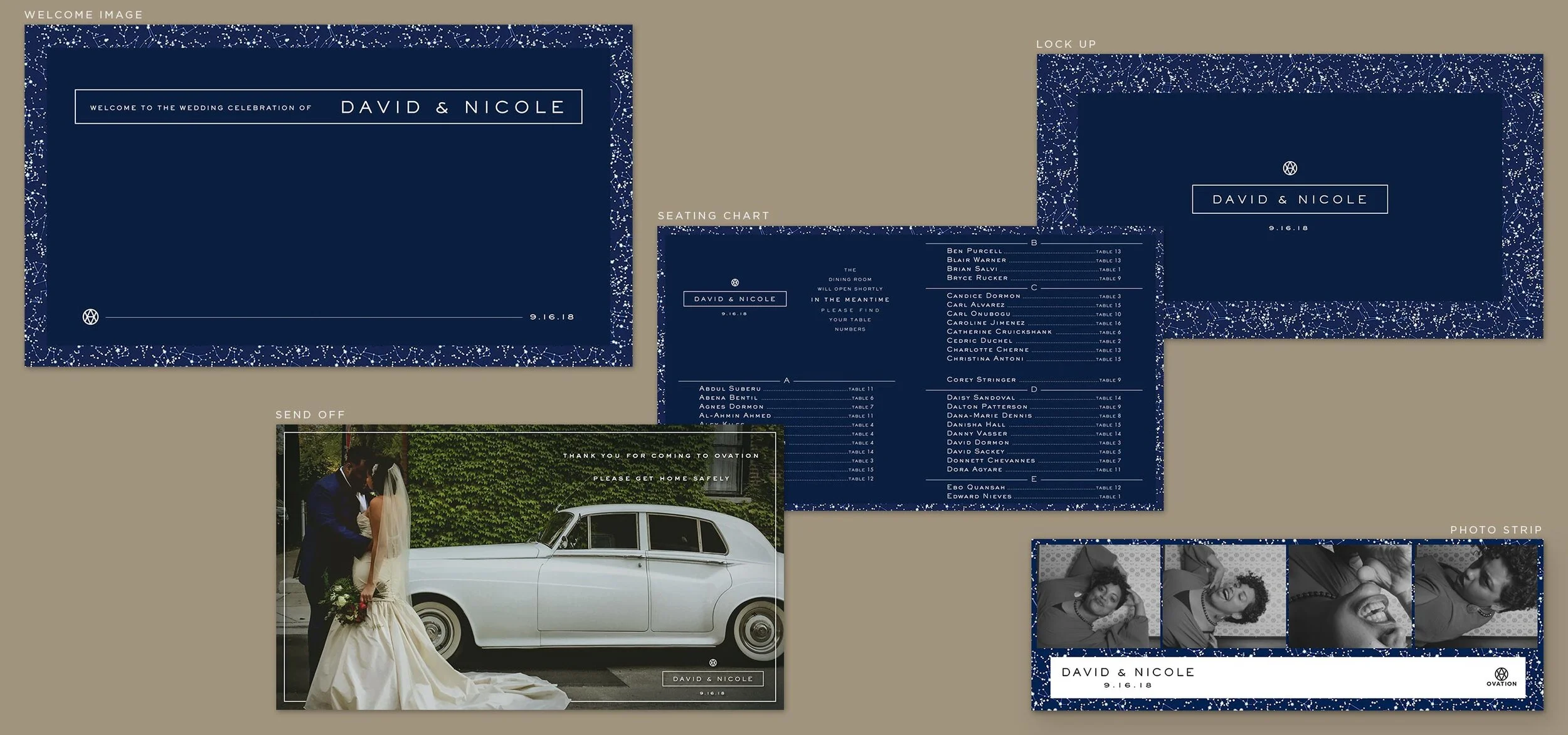 Custom Wedding Graphic Design — Ovation Chicago