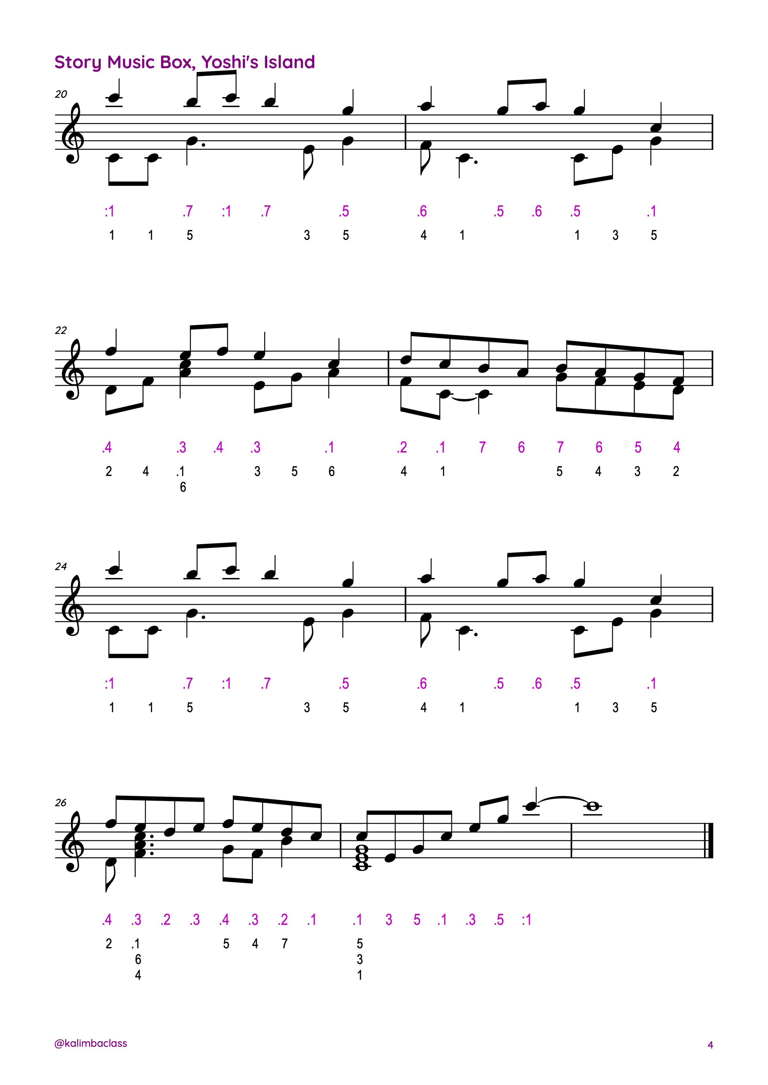 Story Music Box - Clases de Kalimba