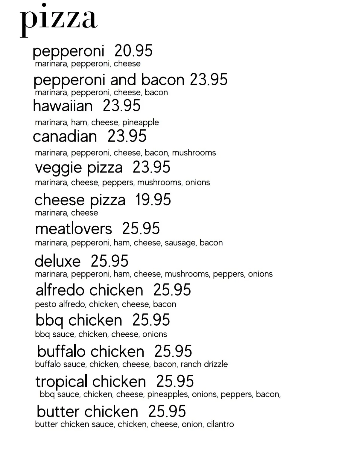 Pizza/Hot Deli — Fields Market