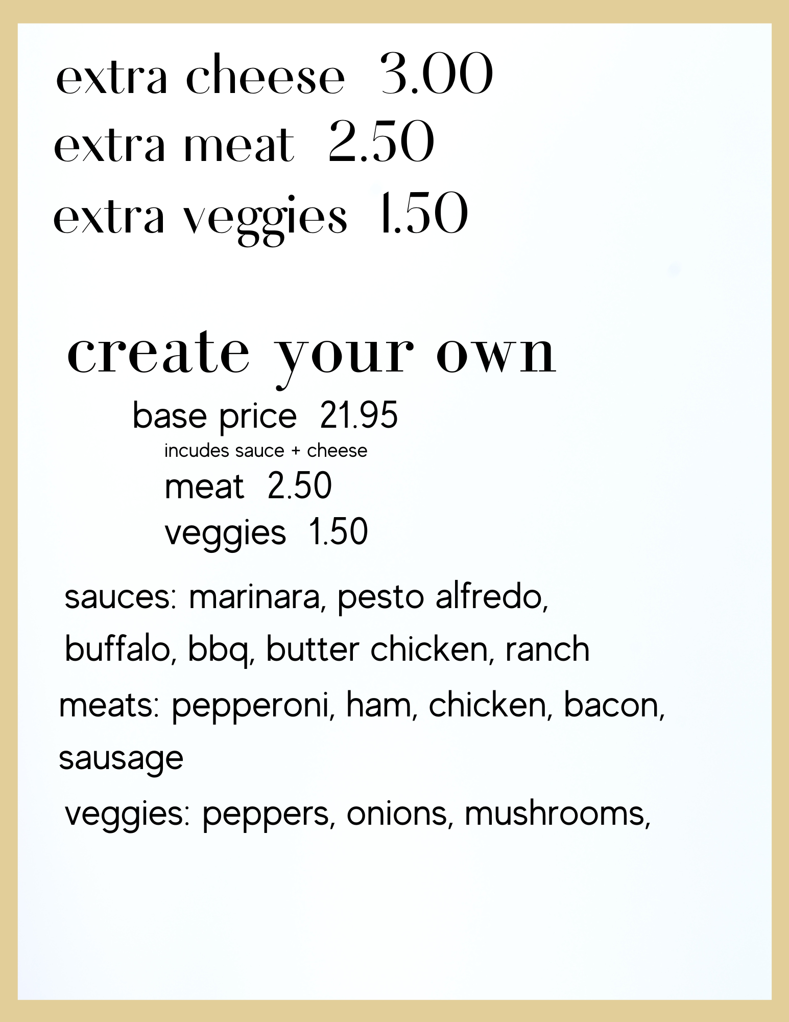 Pizza/Hot Deli — Fields Market