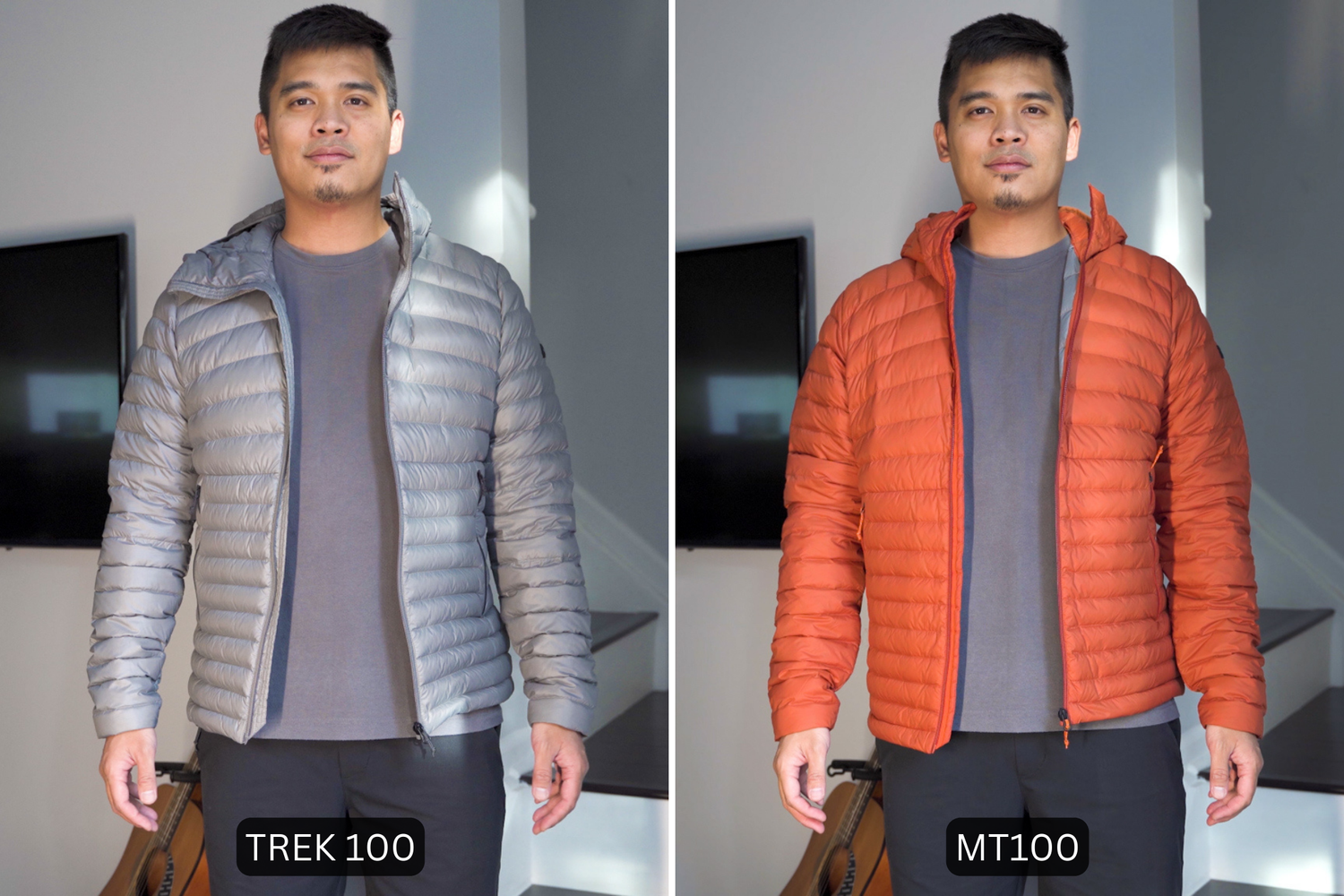 Decathlon Down Puffer Jackets - Forclaz MT100 vs. Forclaz Trek 100 — Journey Anywear - Clothing ...