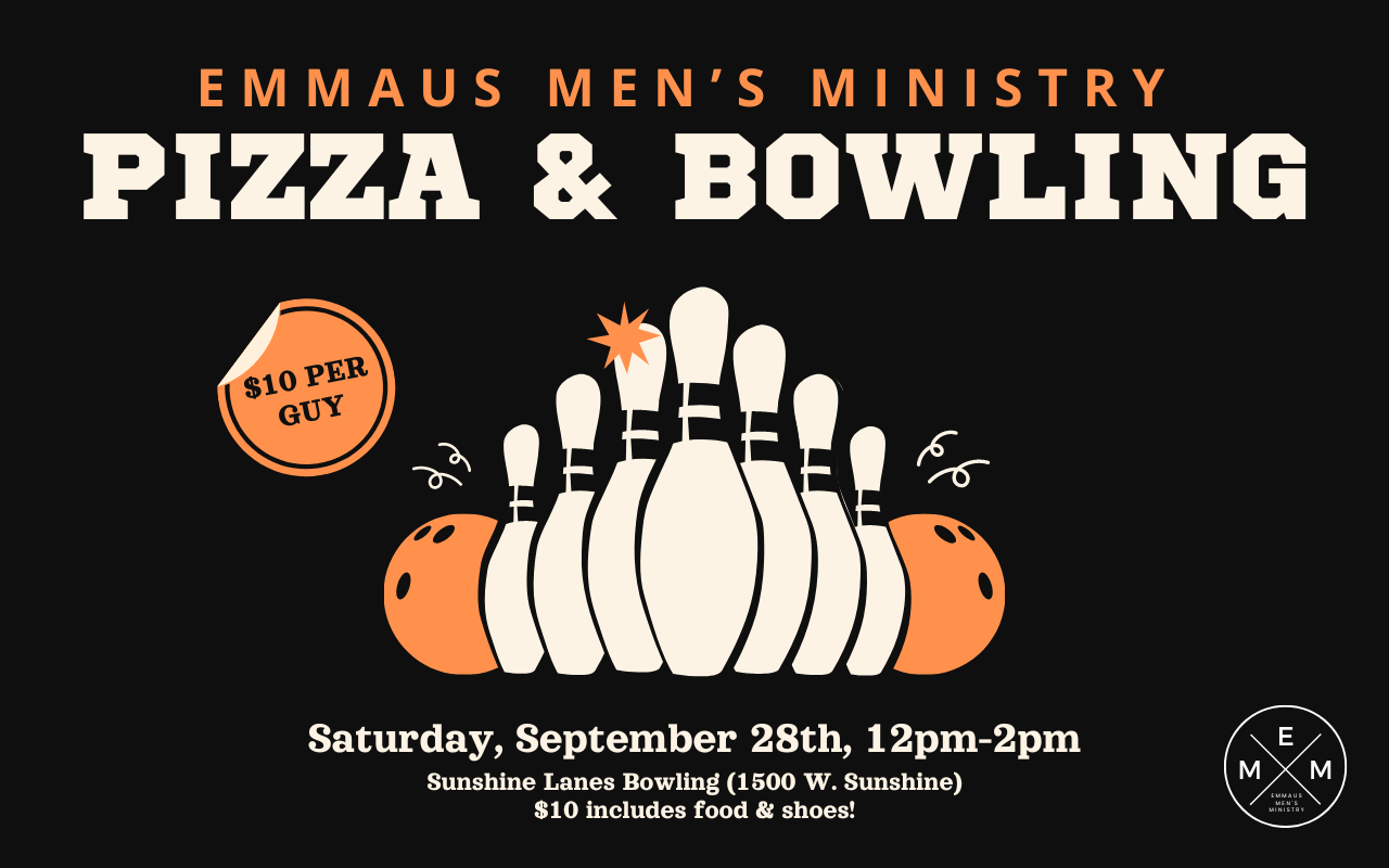 Men's Ministry: Pizza & Bowling — emmaus church