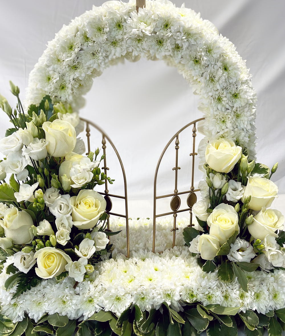Rainbow Gates Of Heaven Tribute — Petal Cascade Florist Kettering