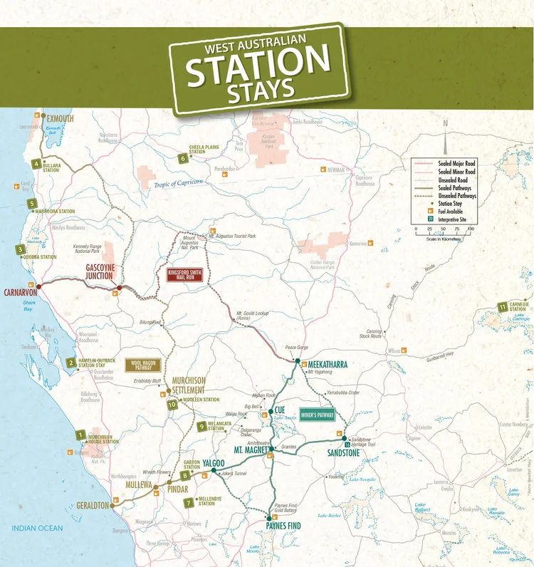 Station Stays Map — WA Station Stays