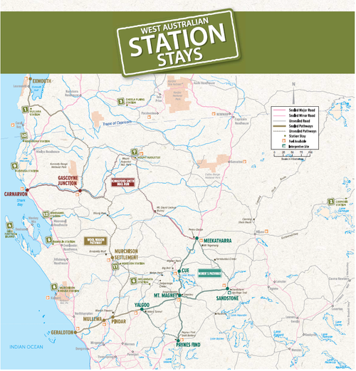 Station Stays Map — WA Station Stays