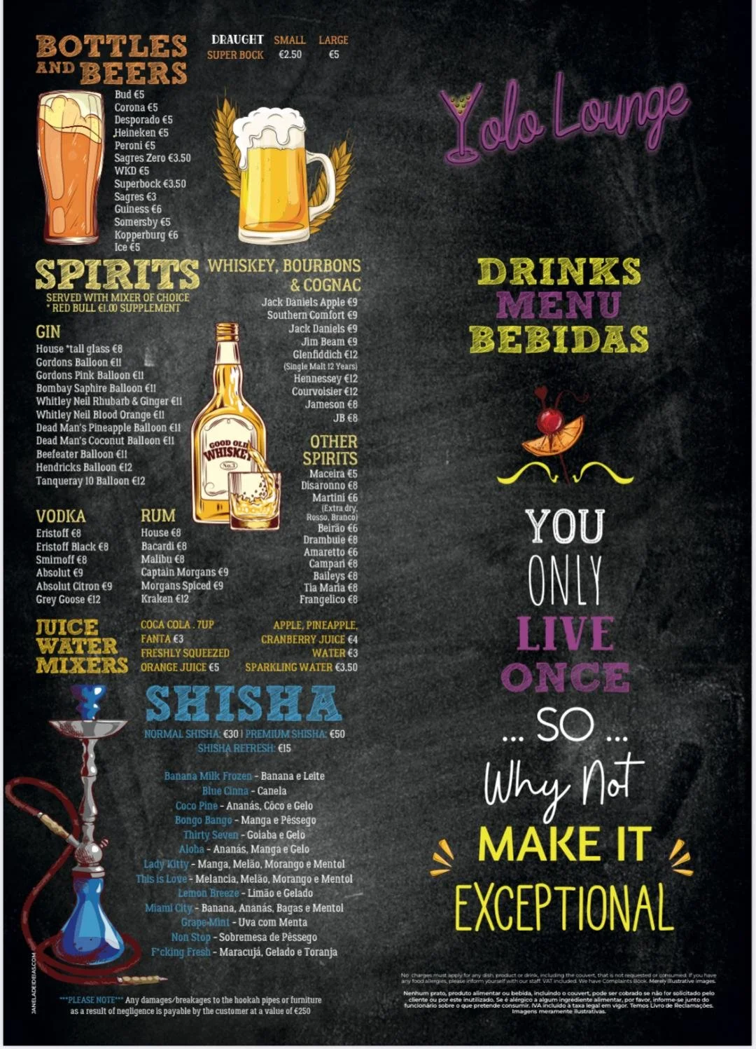 Drinks — Yolo Lounge Albufeira