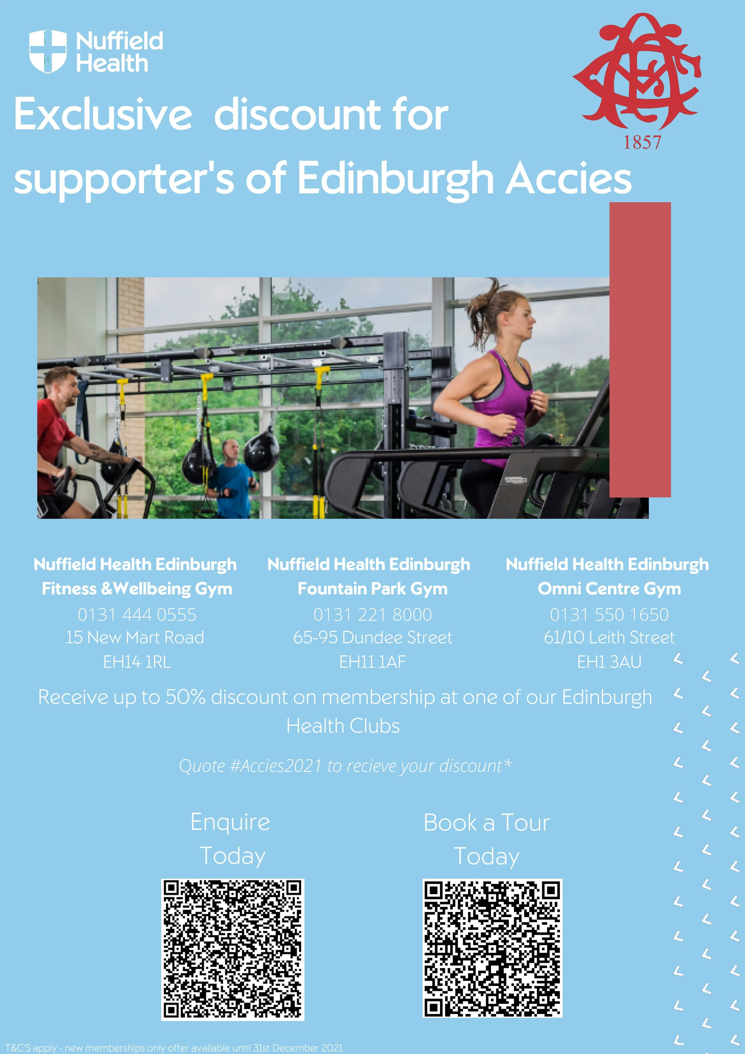 EAFC and Nuffield Health — Edinburgh Accies