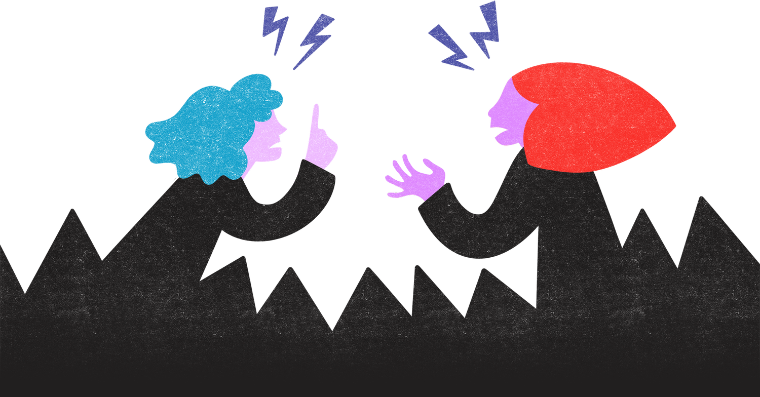 Pushing Someone Down Clipart