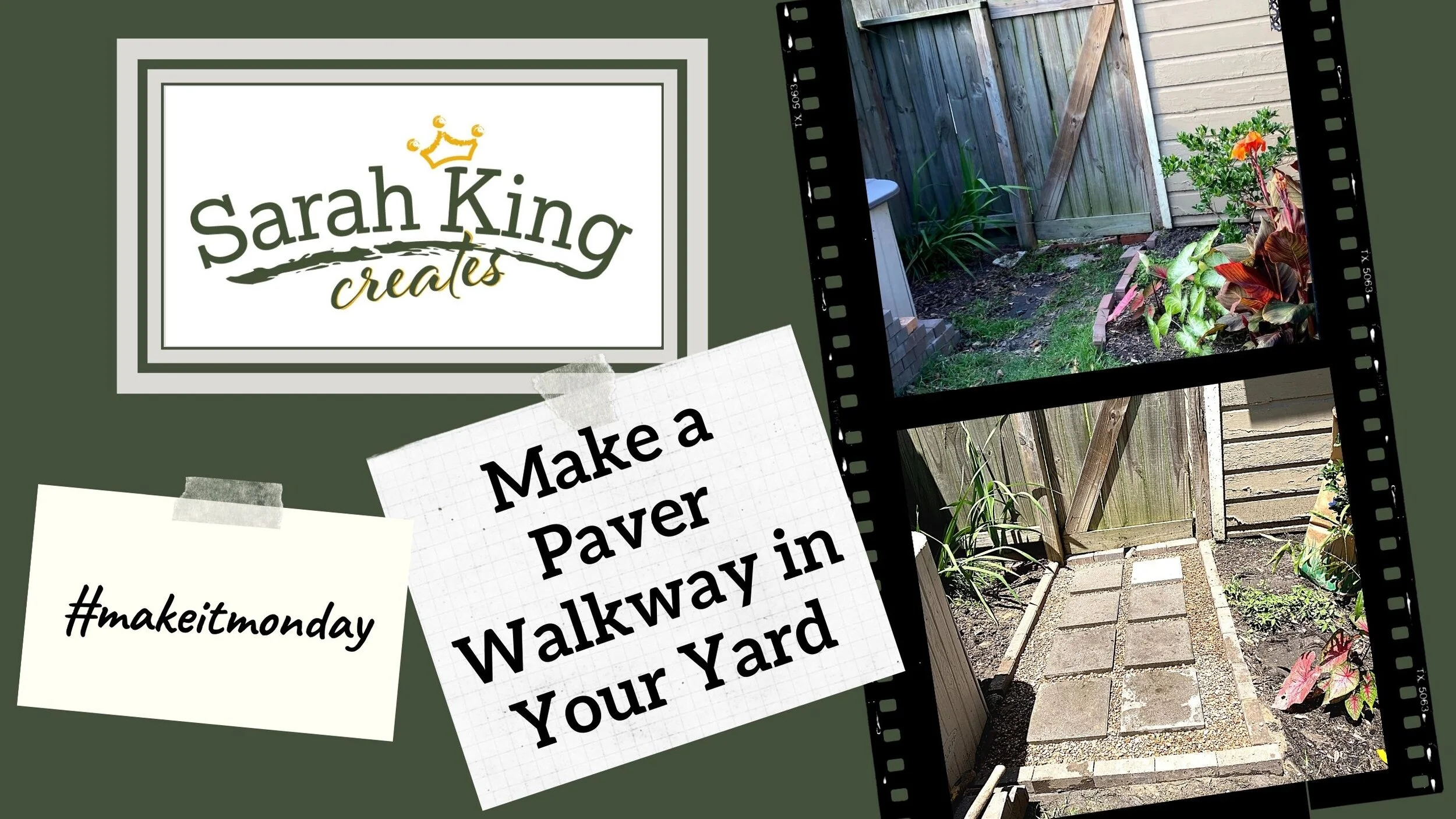 From Muddy Mess to Paver Walkway — Sarah King Creates