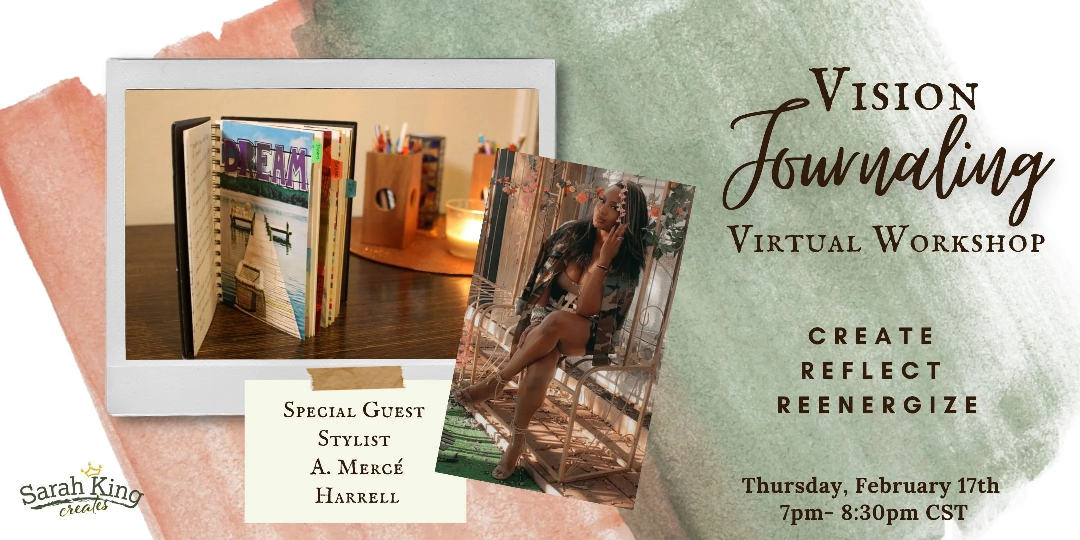Vision Journaling Virtual Workshop — Sarah King Creates