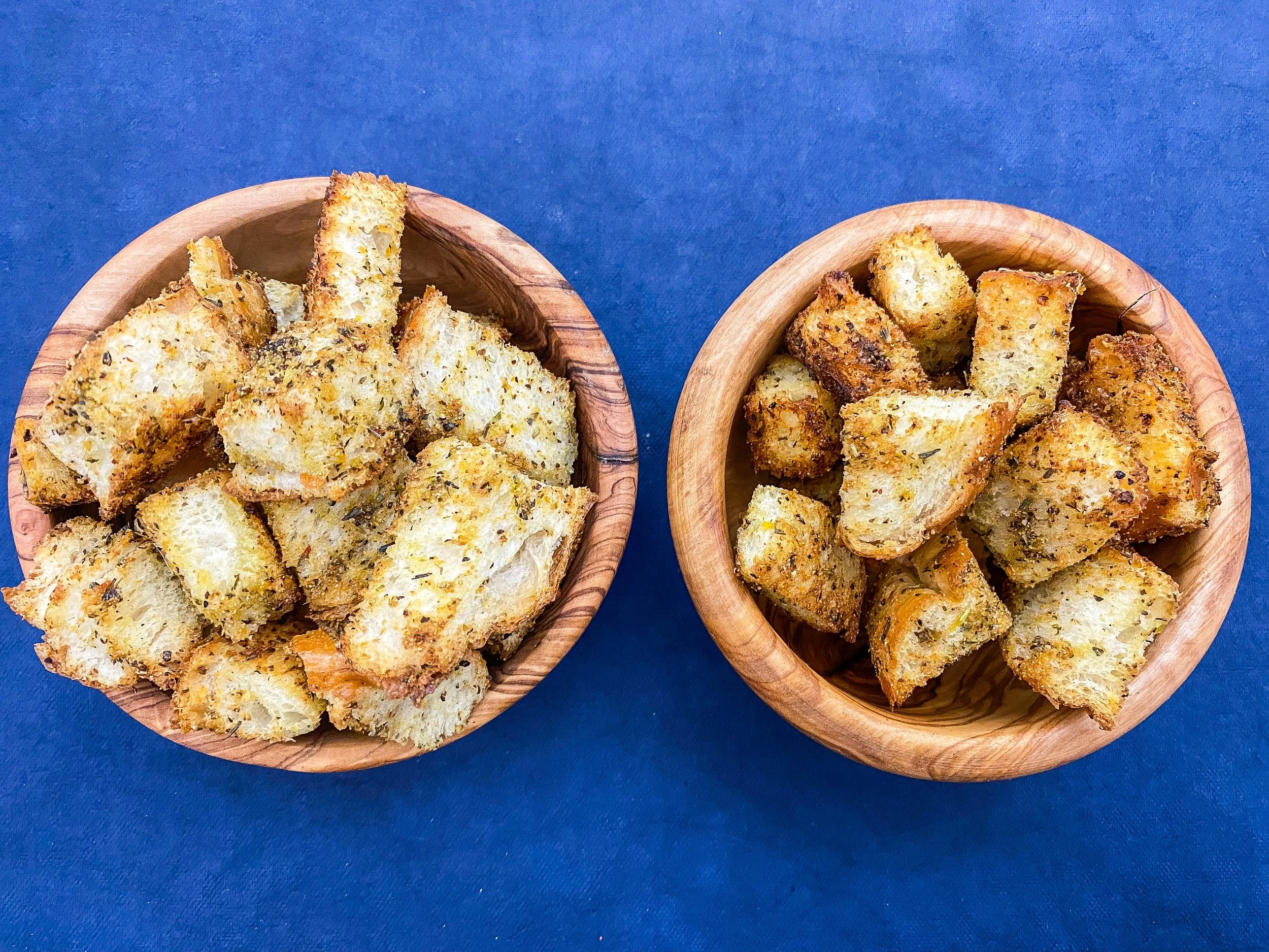 Cheezy Garlic Croutons — Plant Based Livin'