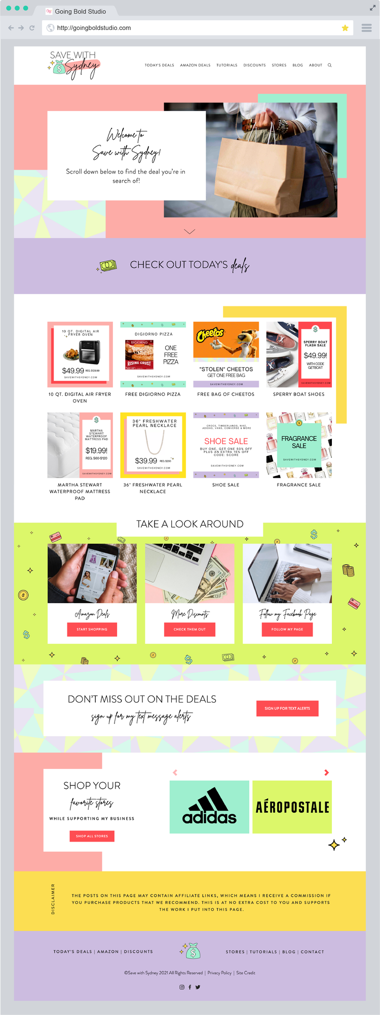 10 Colorful, Vibrant & Fun Squarespace Website Designs — Going Bold ...