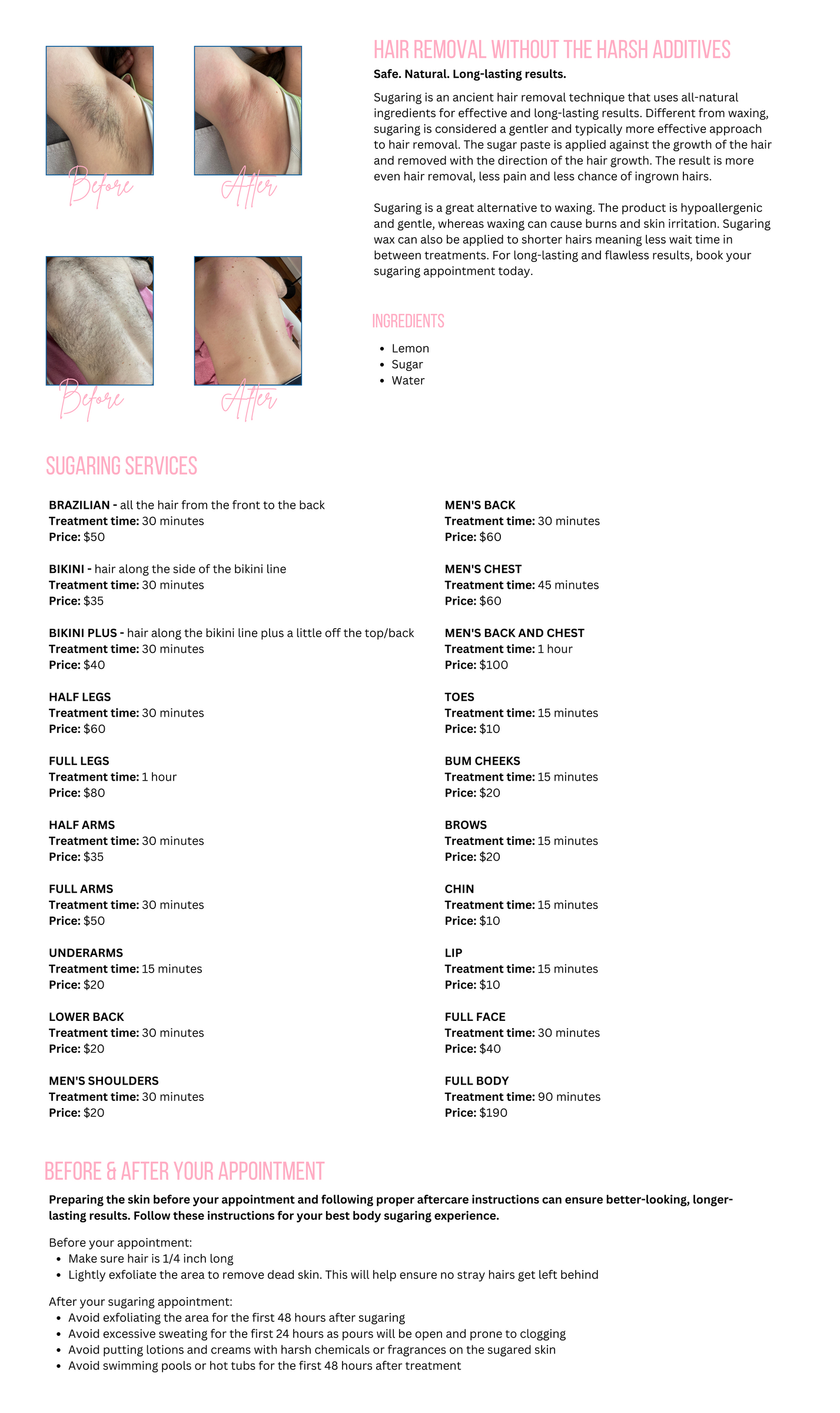 Body Sugaring — SweeTech Beauty Bar