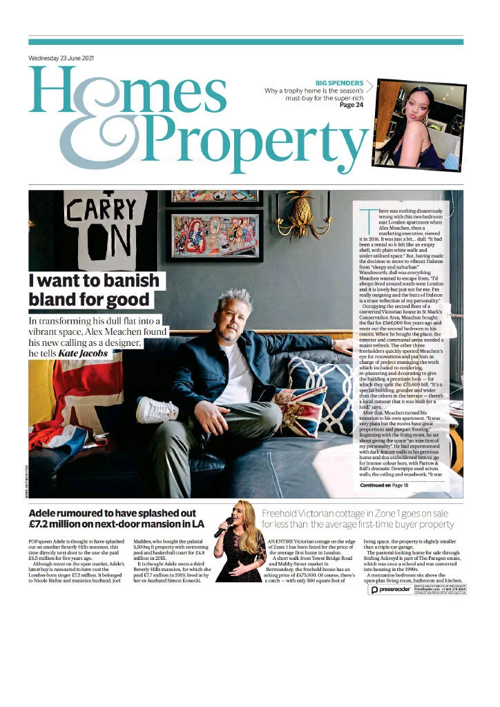 Press — Alex Interior Design | London | Interiors designed well.