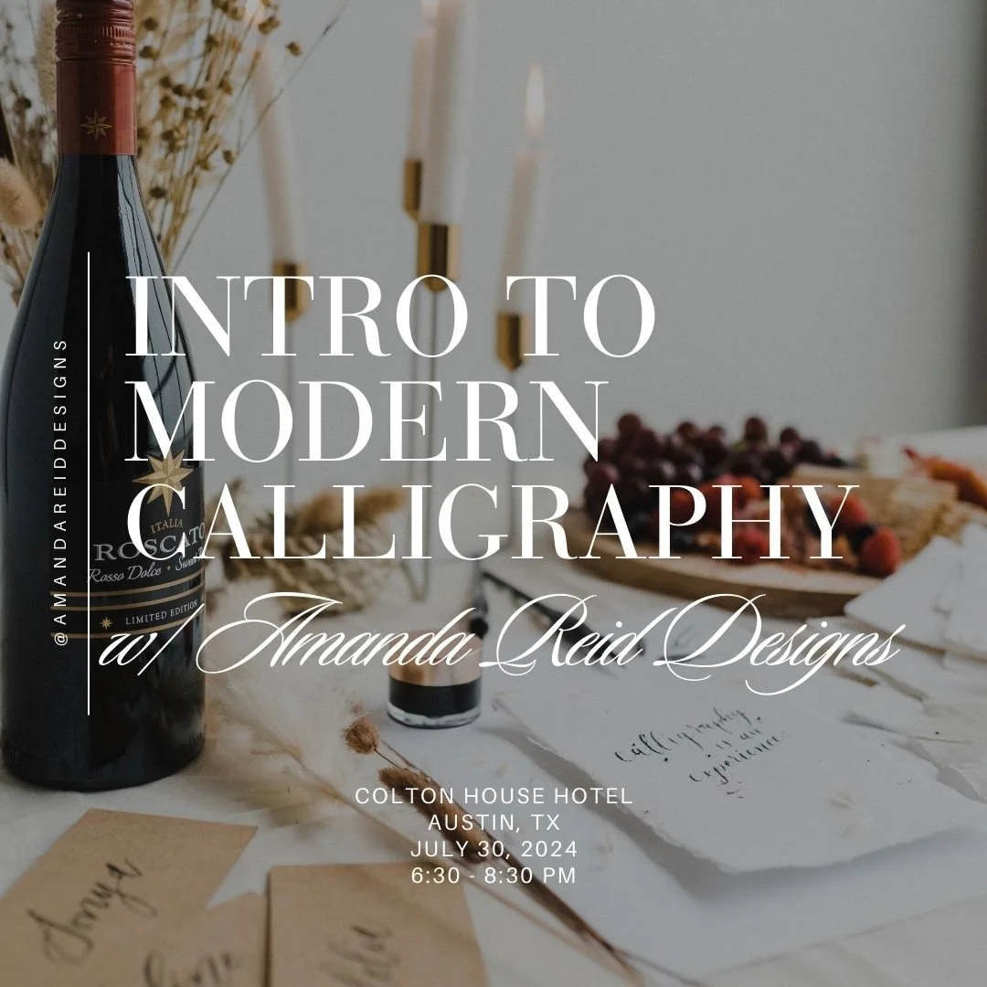 Virtual Modern Calligraphy & Brush Lettering Workshops — Amanda Reid ...