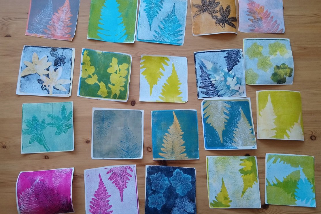 Mono-printing from plants — Rye Creative Centre
