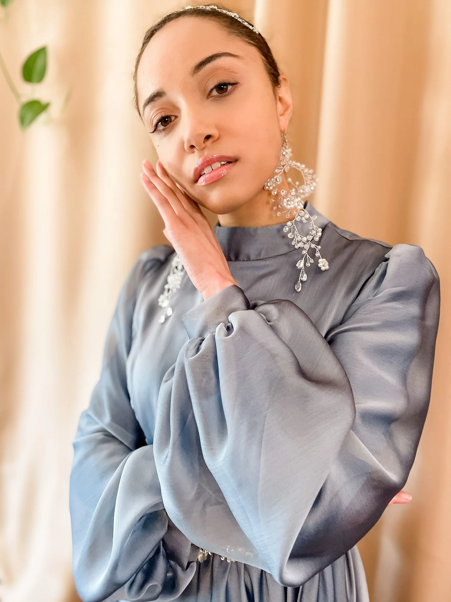 Rose Two-Tone Chiffon Gown — Jamillah Bridal