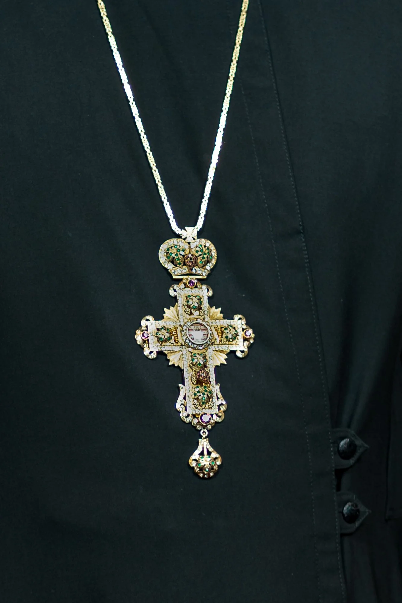 Bejeweled cross for Fr. Marek Novicky — Eparchy of St. Cyril & Methodius