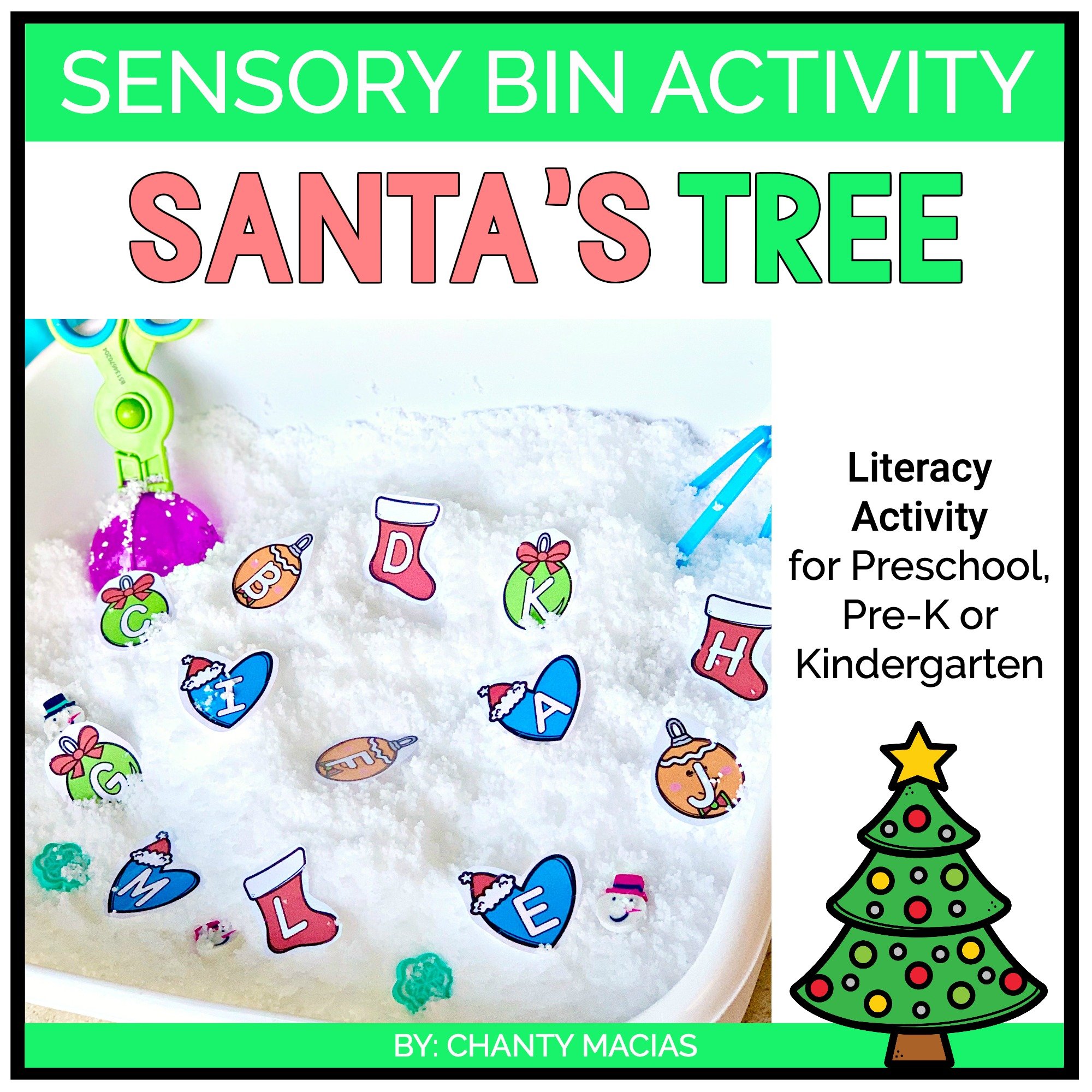 How to Create a Wintry Christmas Themed Sensory Bin Your Preschoolers ...