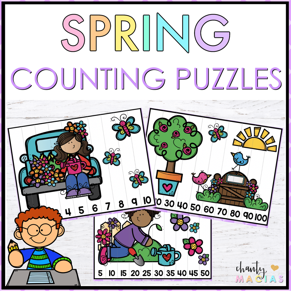 4 Ways to Use a Spring Math Center Activity in Kindergarten — Chanty Macias