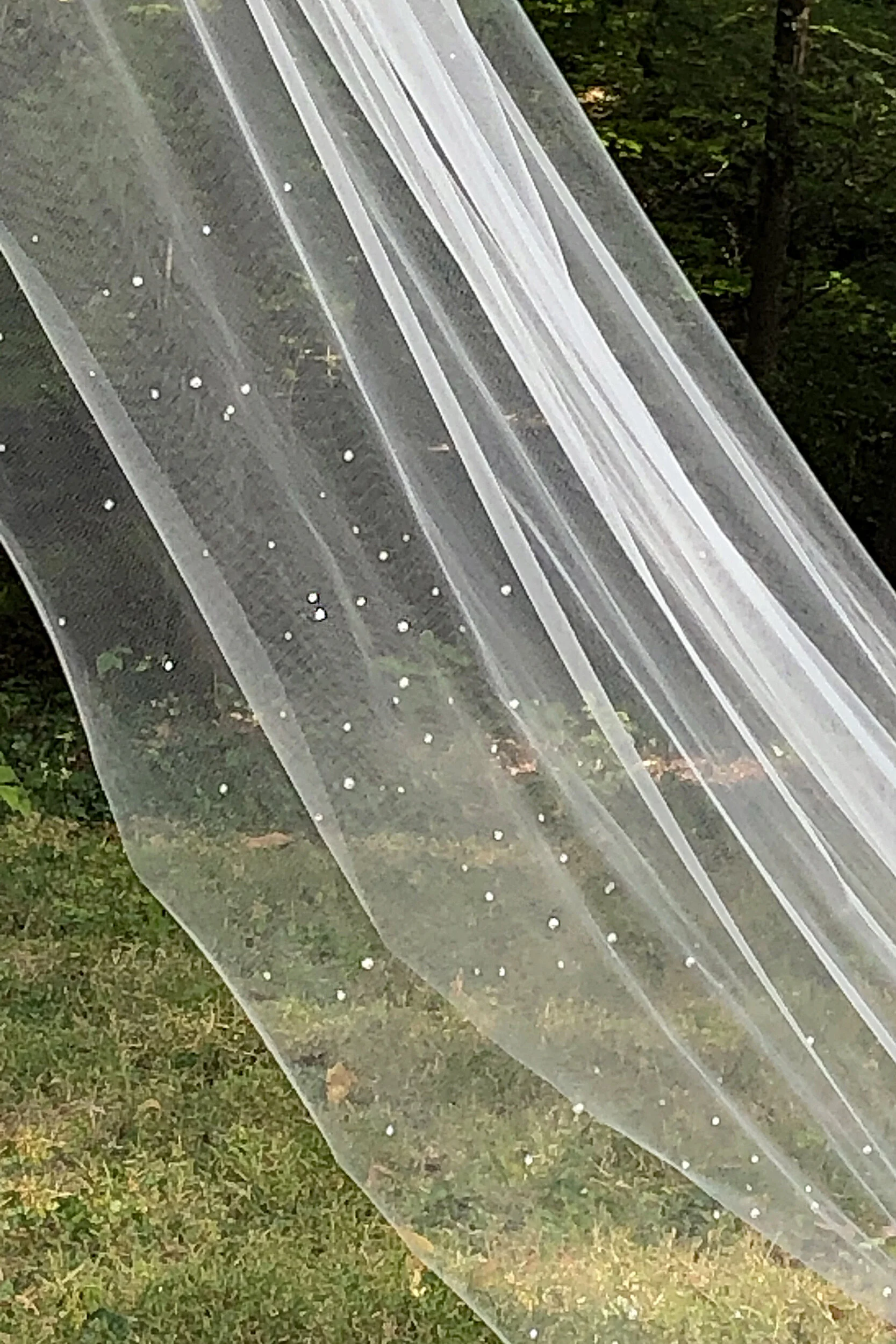 Eponine Ribbon Edge Veil — parisbydebramoreland