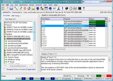 SilverCreek SNMP Test Suite