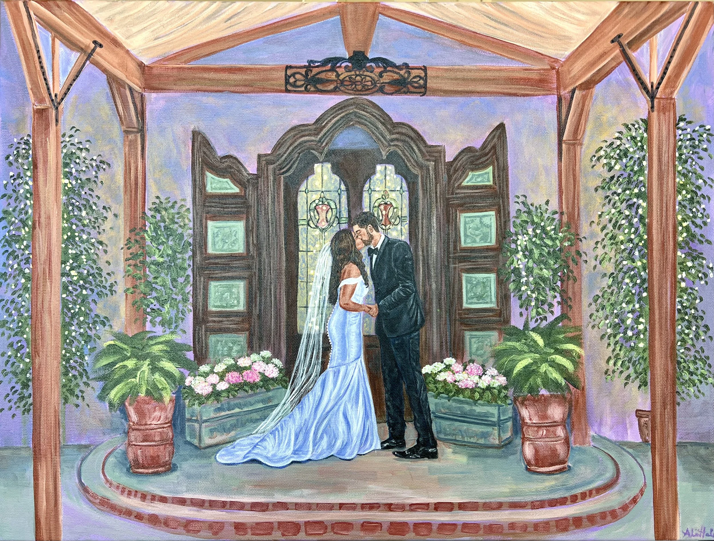 Live Wedding Painter | Southern California | Live Event Artist | Los ...
